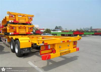 Cina I telai di scheletro del contenitore del rimorchio dei semi degli assi nuovissimi di colore rosso 2/3 trasportano il rimorchio su autocarro in vendita