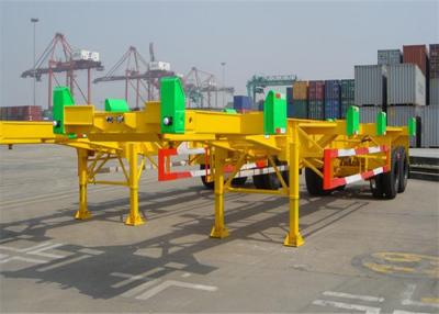 中国 2015 年 3 の車軸 20ft および 40ft の容器のシャーシのトレーラー、半骨組トレーラー 販売のため