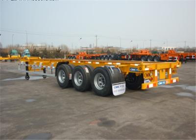 Cina dimensione comune & asse di Mechnical del rimorchio a base piatta di scheletro del contenitore di 20ft facoltativi in vendita