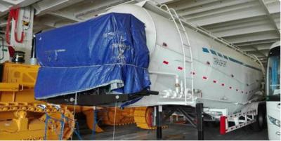 Cina Una polvere di 2 assi e sabbia del calcare che trasporta il rimorchio dei semi del carro armato in vendita