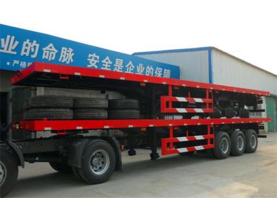 Cina Sospensione meccanica comune del tri dell'asse da 13 tonnellate rimorchio a base piatta pratico del contenitore in vendita