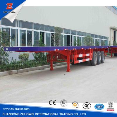 Cina Contenitore che trasporta assi a base piatta del rimorchio FUWA del contenitore i tri 60 tonnellate in vendita