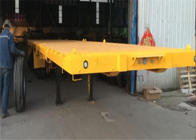 Cina Tri asse sospensione meccanica 20 ft/40 ft del rimorchio a base piatta del carico da 65 tonnellate per spedire in vendita
