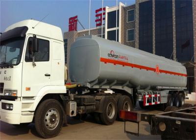 Cina olio 45000L che trasporta il rimorchio dei semi del carro armato di 3 assi con le linee doppie sistema di frenatura pneumatico in vendita