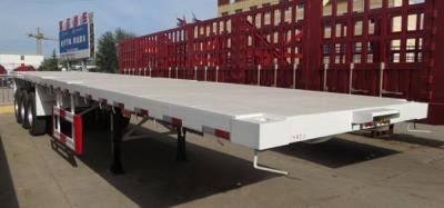 Cina Parti a base piatta di scheletro del rimorchio dei semi da 40 tonnellate 3 del contenitore resistente degli assi 40ft 20ft in vendita