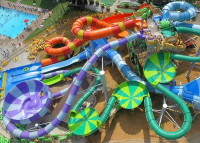 中国 ガラス繊維物質的な注文水スライドの管OEMは遊園地を作成します 販売のため