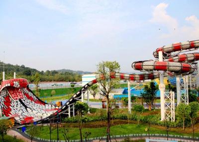 中国 17枚のMのプラットホームの高さ主題水公園のための注文水スライドのボア・コンストリクター 販売のため