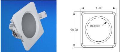 Cina Rotondo del quadrato della luce dello schermo piatto di IP65 LED messo 5 watt - 15 watt in vendita