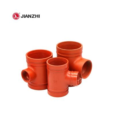 China Pipe lines connect JIANZHI FM high quality malleable iron pipe fittings for fire fighting system zu verkaufen