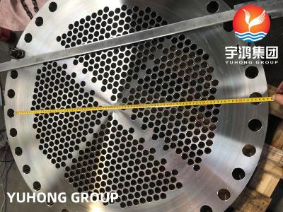 China ASME SA182 F316L SS Baffle Tubesheet For Heat Exchanger , Placa Caldera for sale