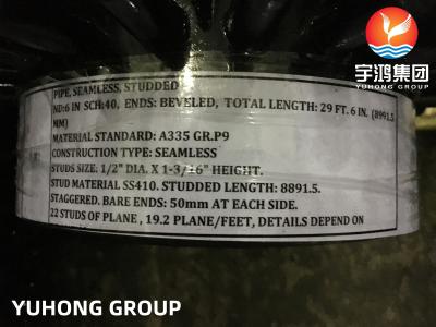 Cina Tubo HFW ASME SA335 P9 con prigionieri elicoidali OD da 10 a 508 mm per sezione di convezione del riformatore in vendita