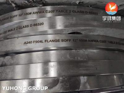 Cina ASTM A240 F904L 1.4539 AWWA C207 SOFF Flange per sistema di tubazioni in vendita