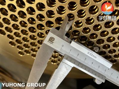 China ASTM B171 C46400 Hoja de tubo fija Componente esencial para intercambiadores de calor en venta