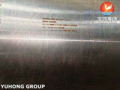 中国 ASME SA182 F11 Cl.2 熱交換器のフロントチャネル 販売のため