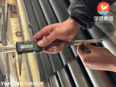 Cina ASTM A335 P11 HFW tubo serrato tipo a pinne per sistema di recupero del calore HRSG in vendita