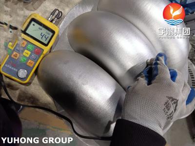 中国 ASTM A403 WP321-S180 システム圧力低下を減らすための°肘 販売のため