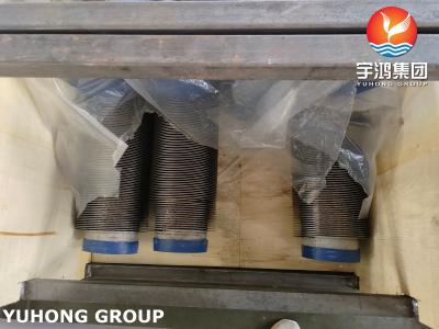 China ASME SA312 TP347H Stainless Steel Seamleess Pipe With SS Fin Strip For Heater for sale