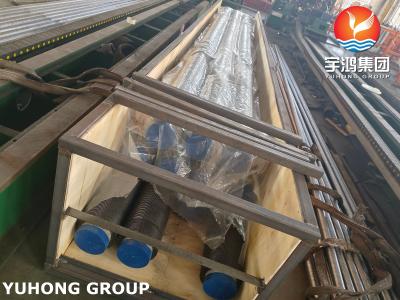 China ASME SA312 TP347H Stainless Steel Seamleess Pipe With SS Fin Strip For Heater for sale