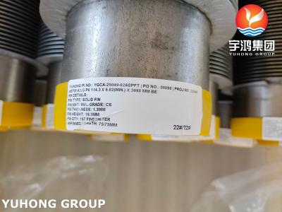 중국 ASTM A335 P9 솔리드 핀 튜브, 핀 재질 CS, 폐열 회수 증기 발생기 판매용