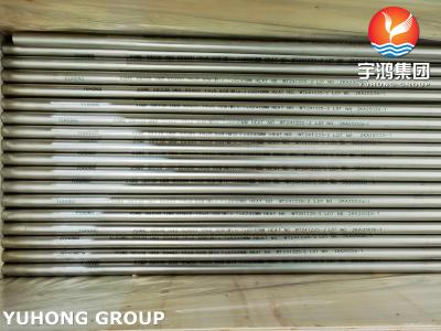 Κίνα ASME SB338 UNS R50400 Χωρίς συγκόλληση σωλήνες τιτανίου για συμπυκνωτές και εναλλάκτες θερμότητας προς πώληση