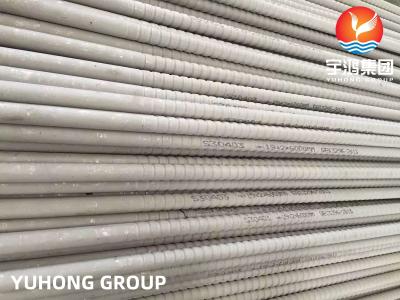 China TP304 / TP304L TP316 / TP316L Edelstahl Wellrohr-Lamellenrohre für Wärmetauscher zu verkaufen