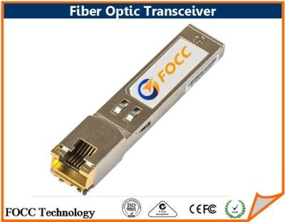 Китай RJ45 омедняют модуль приемопередатчика 1.25G SFP оптического волокна оптически с маршрутизатором и переключателем продается