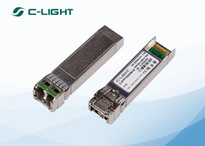 Cina LC Dulplex DWDM SFP + FCC RoHS del CE 1553.33nm del ricetrasmettitore 10G 80km in vendita