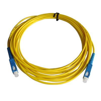 Cina Sc a fibra ottica semplice/UPC del cavo di toppa di MP a Sc/PVC di UPC 3.0mm in vendita