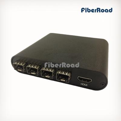 Cina Un video trasmettitore ottico di 4 riempitivi di Manica POF SFP HDMI sopra fibra in vendita