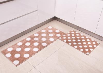 Cina Stuoie decorative su misura della cucina di Microfiber della famiglia, stile dei modelli di pois in vendita
