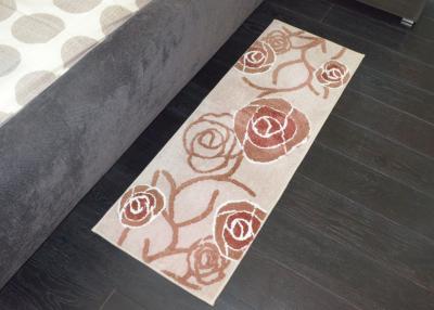 Cina Stuoie decorative marrone chiaro della cucina di Microfiber di stile elegante di Rosa anche per la camera da letto in vendita