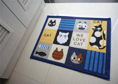 Cina Stuoie di porta decorative della famiglia antiscivolo quadrata del cotone Recycled in vendita