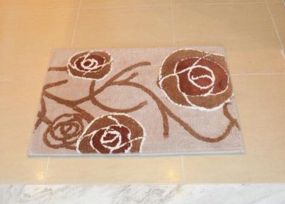 Cina La mano di Brown ha trapuntato l'anti tappeto da bagno di slittamento per il bagno/toilette, la dimensione 45×65cm in vendita