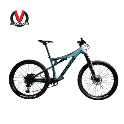 Cina 27.5x17 SAVA Carbon Fiber Mountain Bike, bicicletta piena della montagna della sospensione 12.4KG in vendita