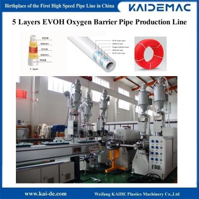 Cina PE PERT PEX Cinque strati EVOH Pipe Extrusion Machine / linea di produzione in vendita