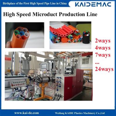 Cina 80 m/min 120 m/min Controllo PLC della linea di produzione di fasci di microdotti in vendita