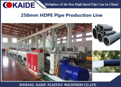 China 75-250mm Big Size HDPE Pipe Extrusion Machine/ 250mm HDPE Pipe Production Machine KAIDE for sale