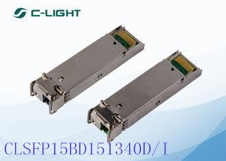 Cina Ginepro compatibile ottico del modulo TX1550 RX1310nm 40km SMF del ricetrasmettitore di DDM SFP BIDI 155M in vendita