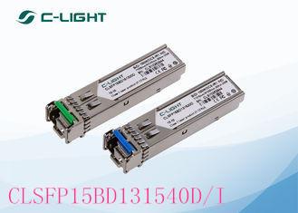 Cina modulo ottico TX1310nm RX1550nm SMF Cisco compatibile del ricetrasmettitore di 40km SFP BIDI 155M in vendita