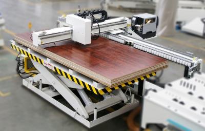 China Auto Load & Unload ATC CNC Nesting Router Machine 1325 With Driller For Wood Cabinet Door Linear ATC CNC Router Machine for sale