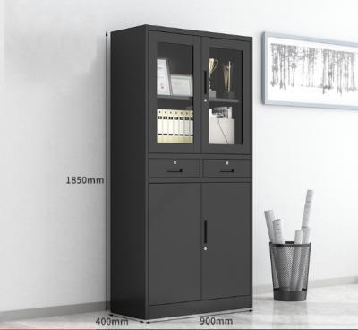 China Storage Cabinet with 4 Doors and Adjustable Shelves Metal File Cabinet Manufacturers Metal Cupboard Steel Storage Filing Cabinet for sale
