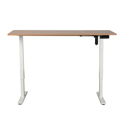 China Customization Electric Office Lift Table Silent Lifting Office Laptop Desk Steel Frame Electric Height-adjustable Standing Desk for sale