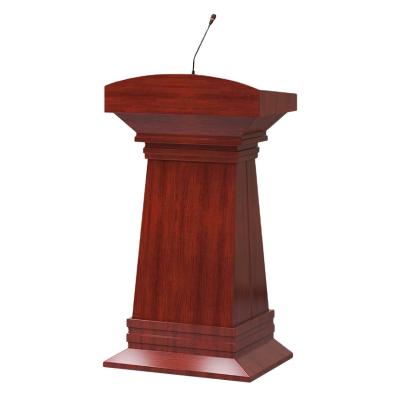 China Modern Ancient Rostrum Wooden MDF Metal Podium Pulpit Desk Church College Auditorium Concert Hall Entry OEM Commercial Furniture for sale