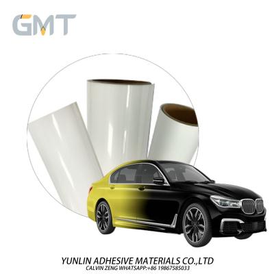 Cina Gredient nello stile meccanico 160g di Digital della stampa dell'automobile del vinile bianco e giallo dell'involucro in vendita