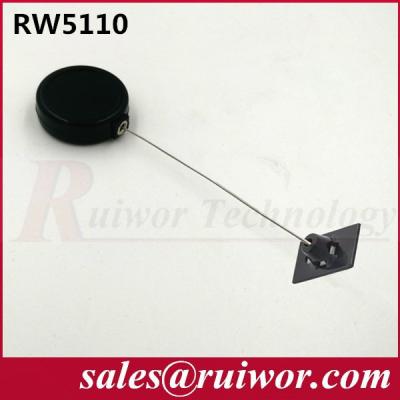 Cina Cavo d'acciaio ritrattabile nero/bianco con Removeable Quadrate Tuit appiccicoso in vendita