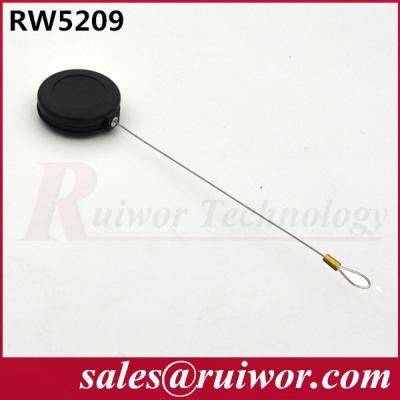 Cina A forma di rotondo del cavo ritrattabile di piccola dimensione di sicurezza con l'estremità di cavo del ciclo in vendita