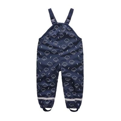 China toddler Kids outdoor functional pants kids fashion rain overall waterproof high quality adorable printing clothing for kids for sale