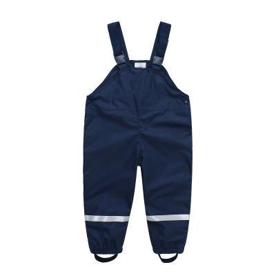China OEM Customization Kids boys and girls woven rain pants children waterproof clothes kids colorful rain overall for sale