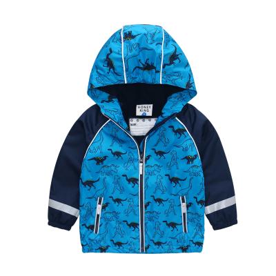 China Kids Boys and girls raincoat waterproof jacket for kids hooded children's rain jacket for sale
