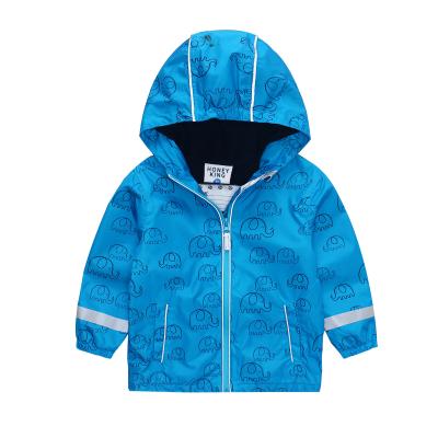 China Kids waterproof rain jacket baby boy raincoat hooded waterproof jacket for kids for sale